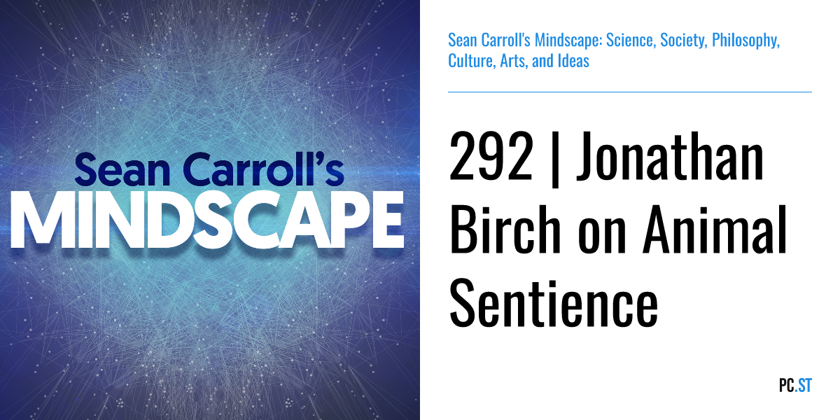 292 | Jonathan Birch on Animal Sentience – Sean Carroll's Mindscape ...