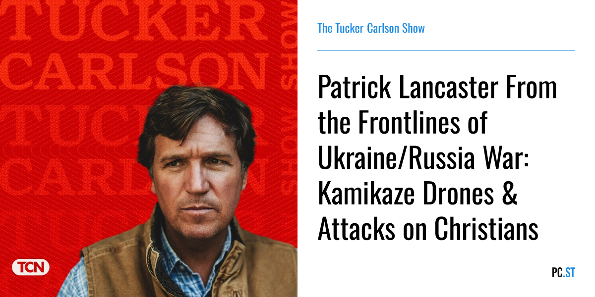Patrick Lancaster From the Frontlines of Ukraine/Russia War: Kamikaze ...